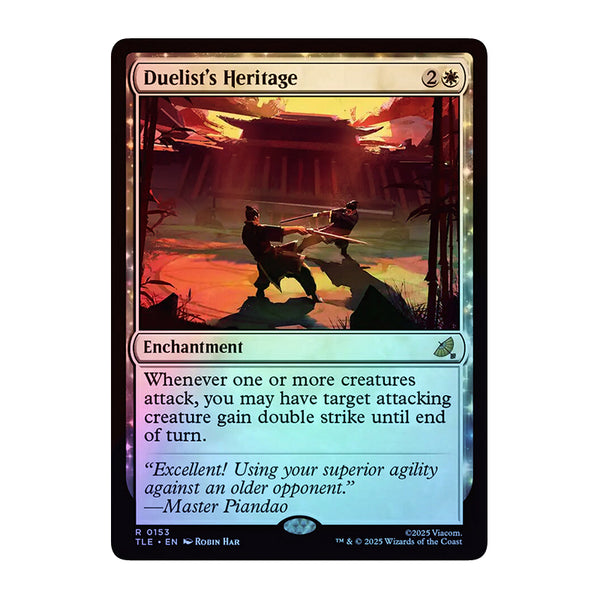 💫 Duelist's Heritage FOIL - TLE 153 💫 Avatar: The Last Airbender Etern ...